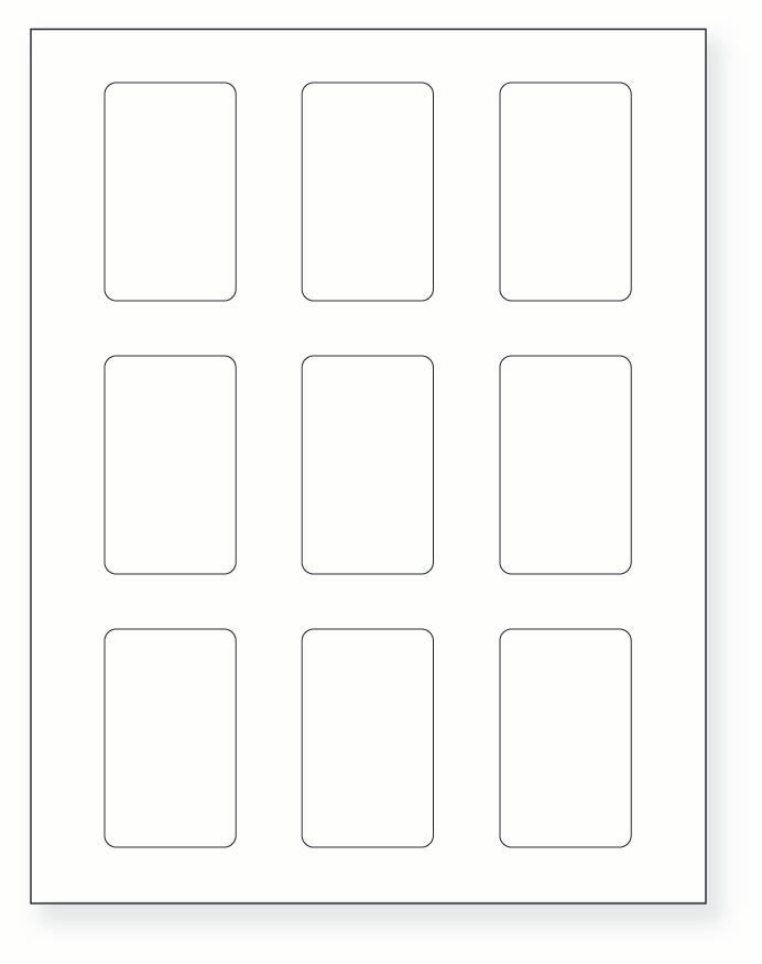8-1/2 x 11" White Laser Label, 9 Labels per Sheet Measuring 1.6562" x ...