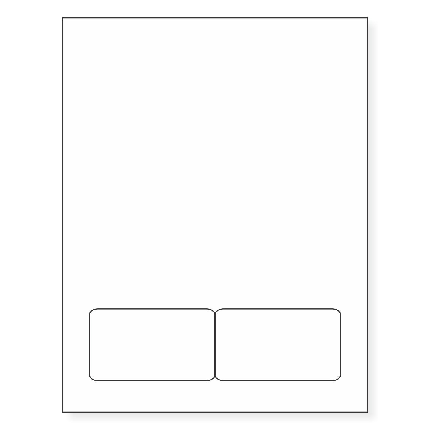 Integarted Label Combination, 2 Labels - 3.5" x 2" #IF1010 ...