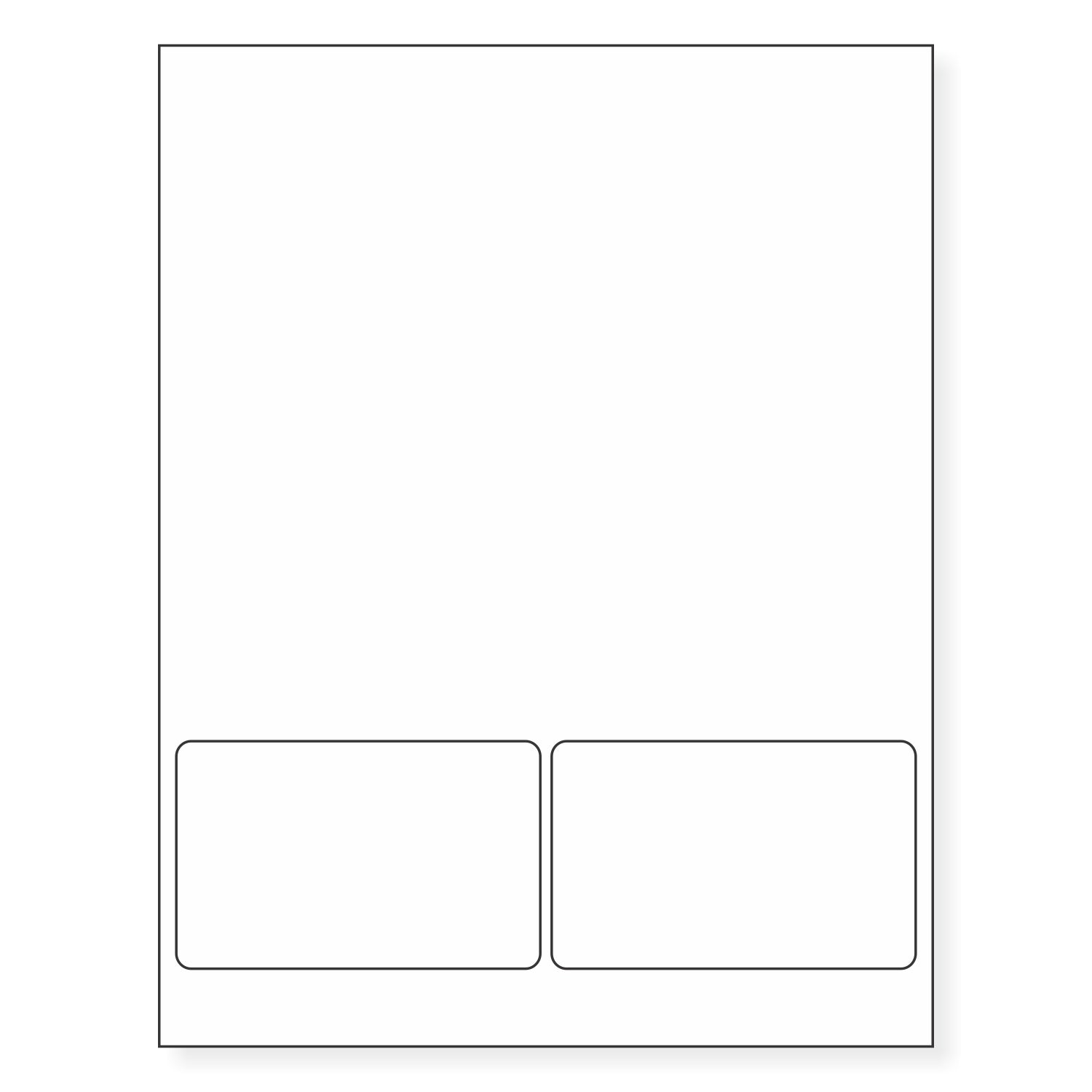 Integrated Label Form, 2 Labels - 4" x 2.5" #IF1015 – IntegratedForms