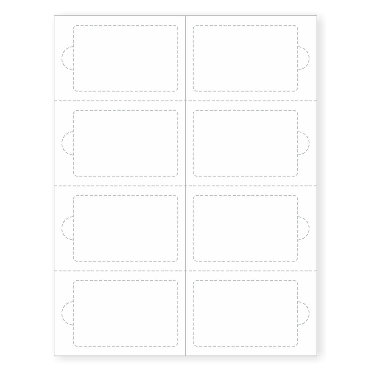 Real Card Form 7.5 mil duplex printing, with 8 plastic cards. SKU: RC8 ...
